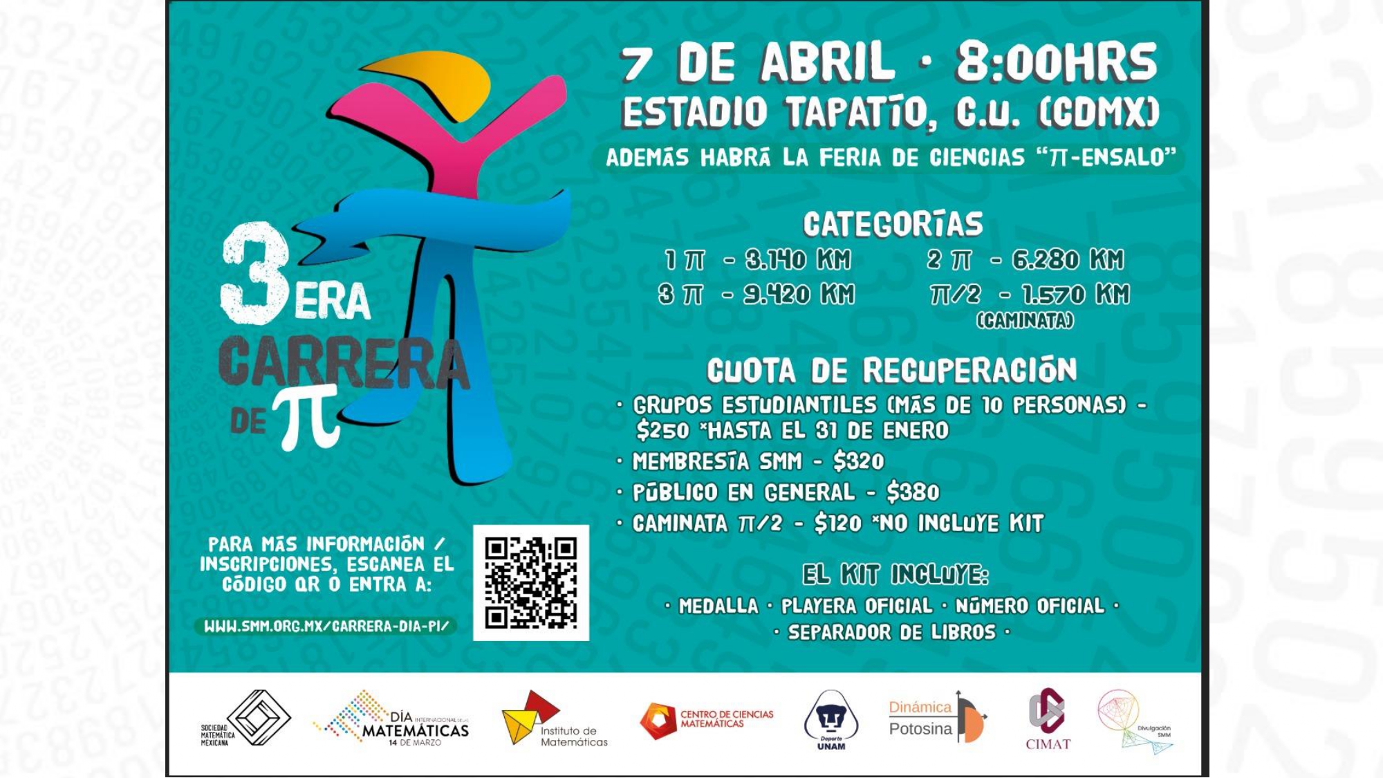 3ra Carrera Pi (3.1416) – CBT